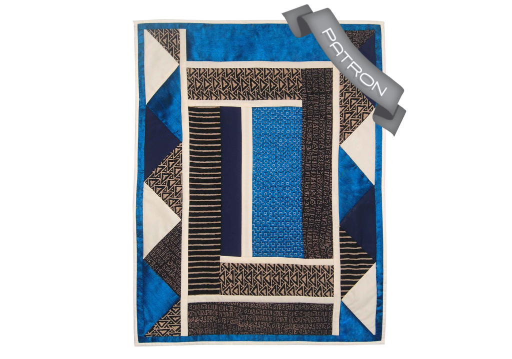 Patron du Patchwork Naliya bleu | Boutique Textile | Neelam.fr