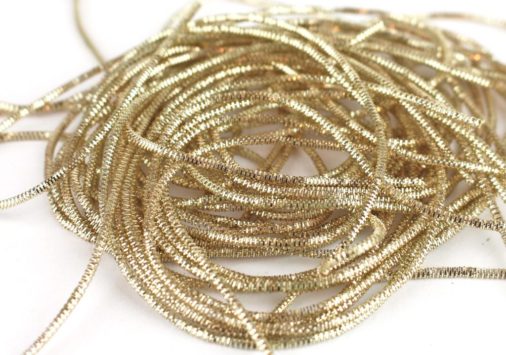 Cannetille frisée Sable | Broderie OR | Neelam.fr