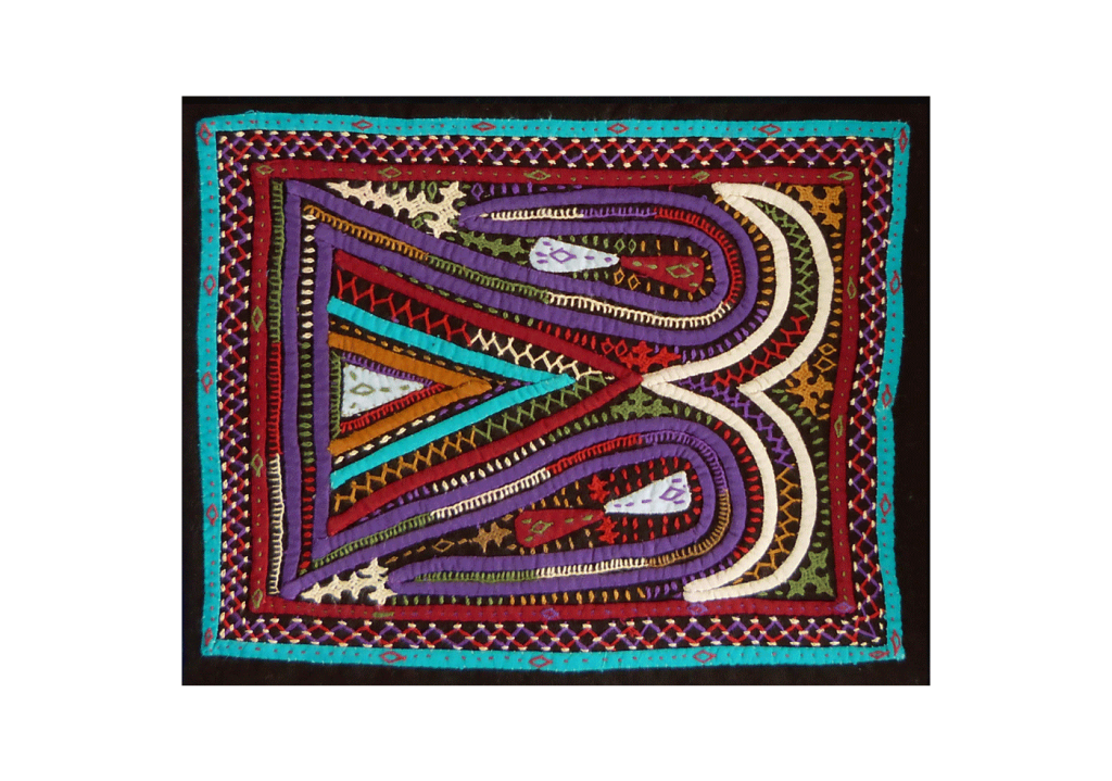 Broderie DHEBARIA RABARI "clématite" | Boutique de Textiles | Neelam.fr