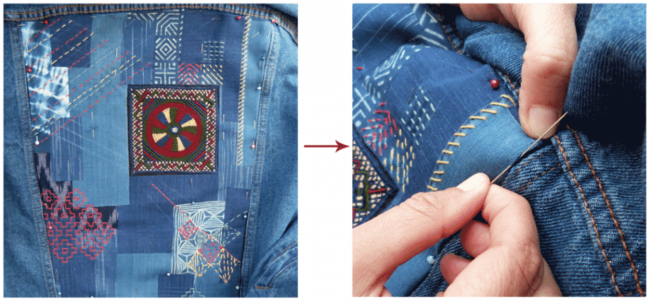 TUTO : customiser une veste en s'inspirant du BORO Japonais - Neelam.fr