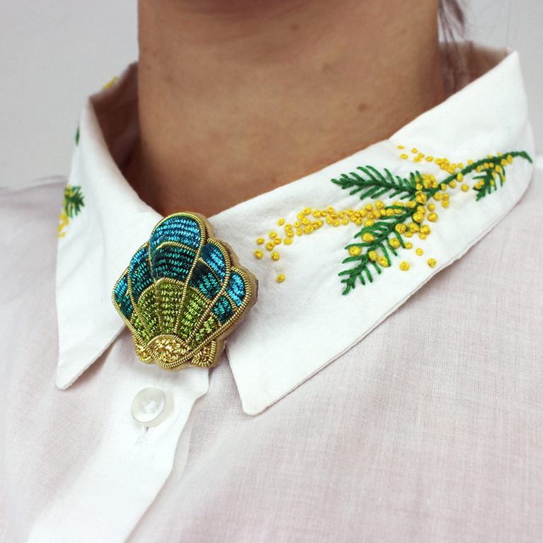 Kits de broches en Broderie d'Or | cannetille et jaseron | Neelam.fr