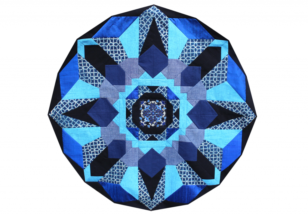 Kit de Patchwork Mandala "bleu" | Boutique Patchwork